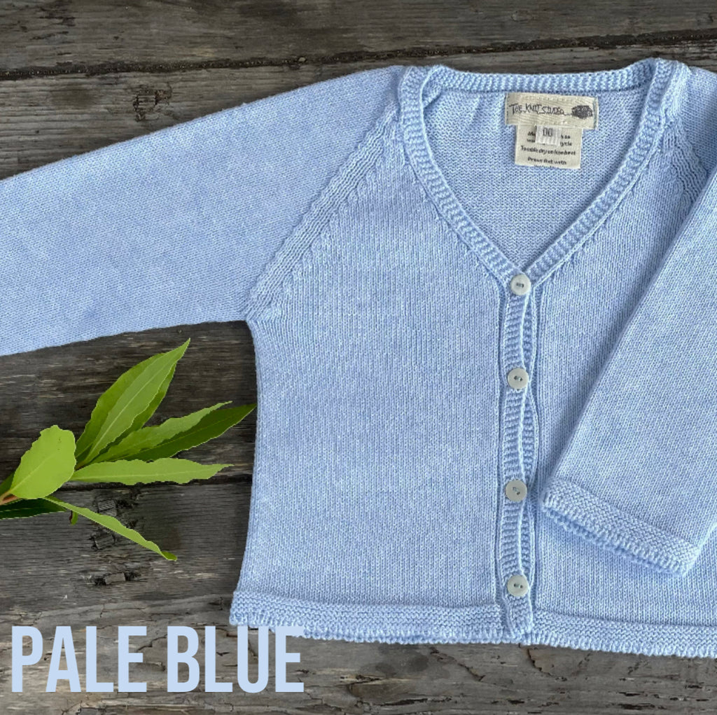 Fine Knit Cardigan 100% Organic Cotton | The Knit Studio – theknitstudio